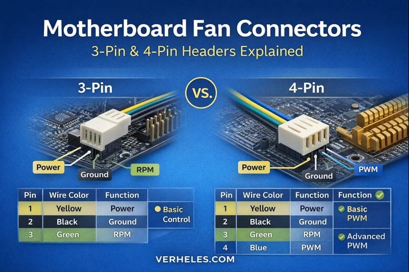 Motherboard Fan connectors