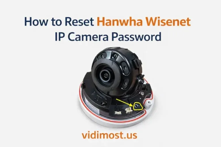 Reset Hanwha Wisenet IP Camera Password + Factory Reset